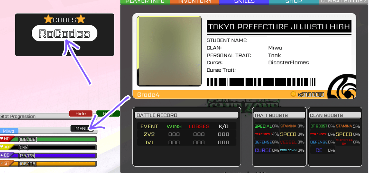Jujutsu Chronicles Codes December 2024 - RoCodes